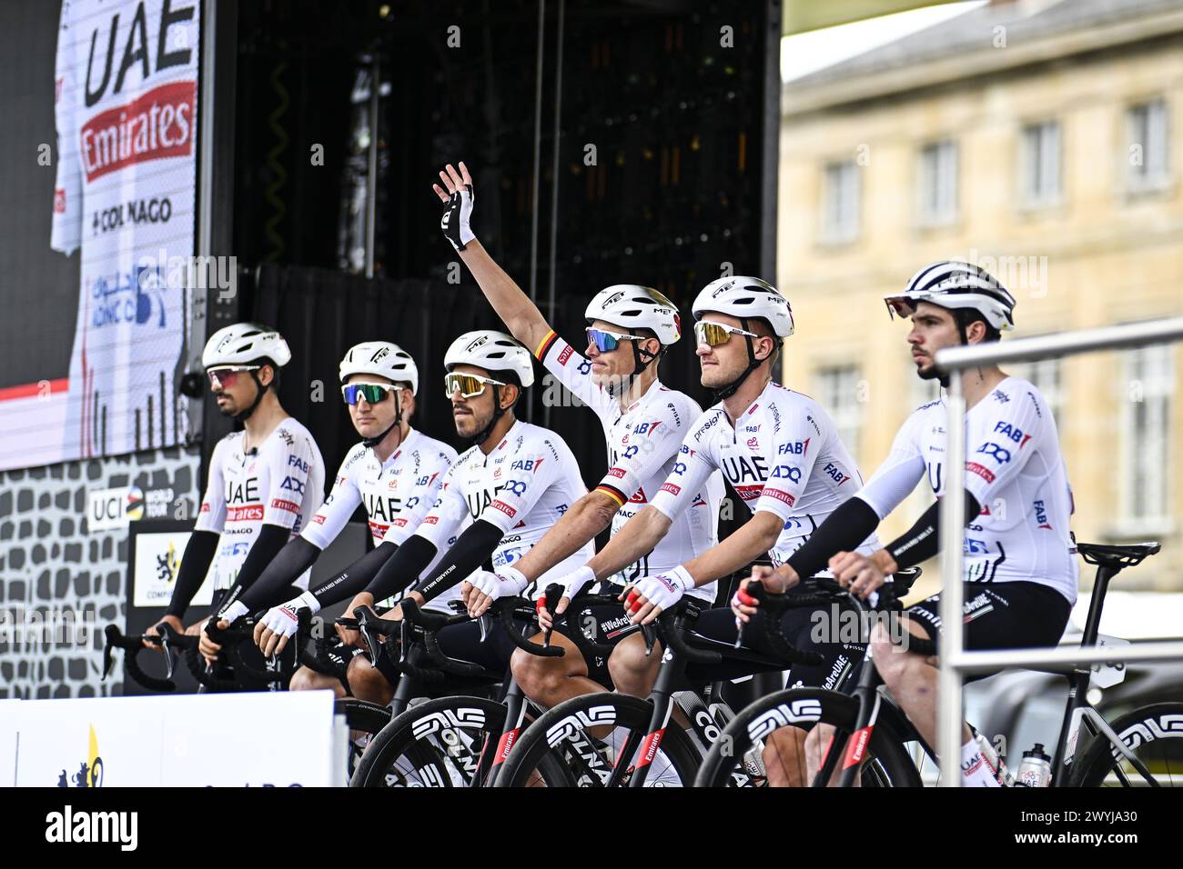 Roubaix, France. 07th Apr, 2024. German Nils Politt of UAE Team ...