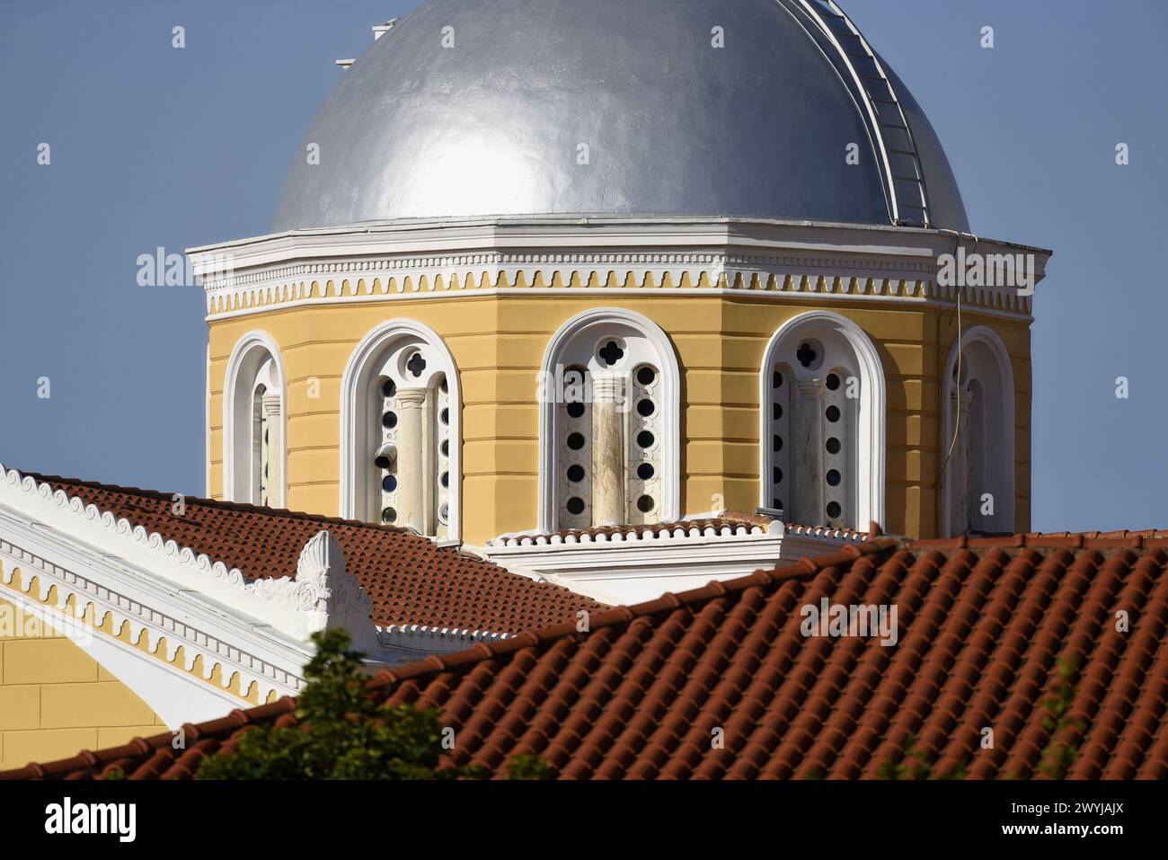 Landscape with scenic dome view of the Metropolitan Cathedral of ...