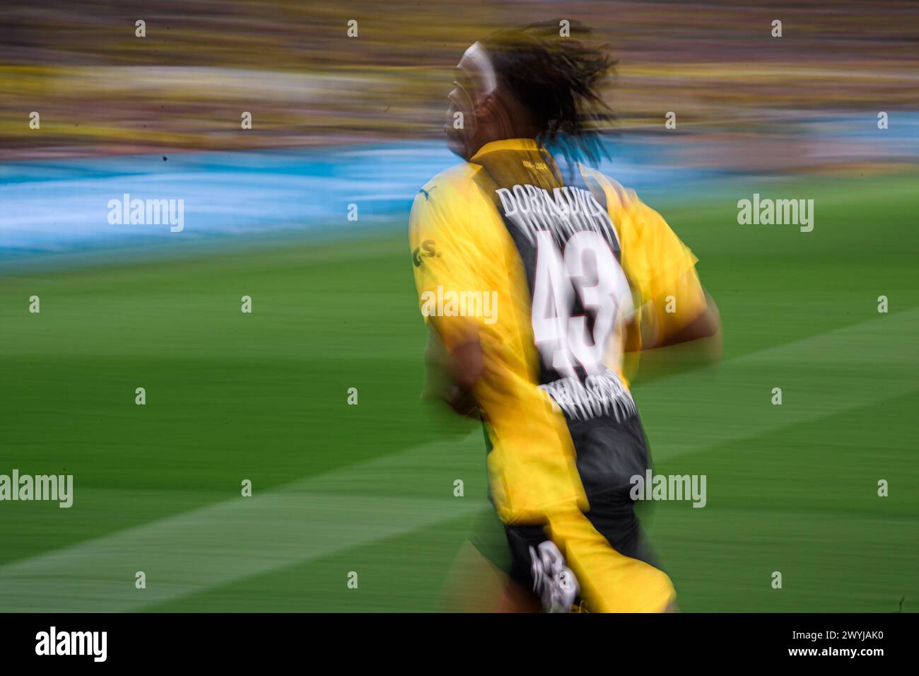 DORTMUND, GERMANY - 6 APRIL, 2024: Jamie Bynoe-Gittens, The football ...