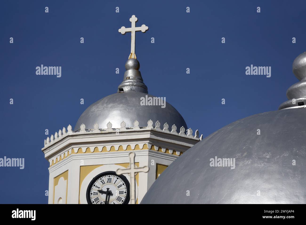 Landscape with scenic dome view of the Metropolitan Cathedral of ...