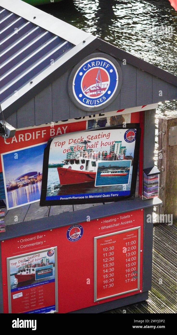 Cardiff Bay, Cardiff, Wales Sept 25 2023: Cardiff Bay boarding gates at ...