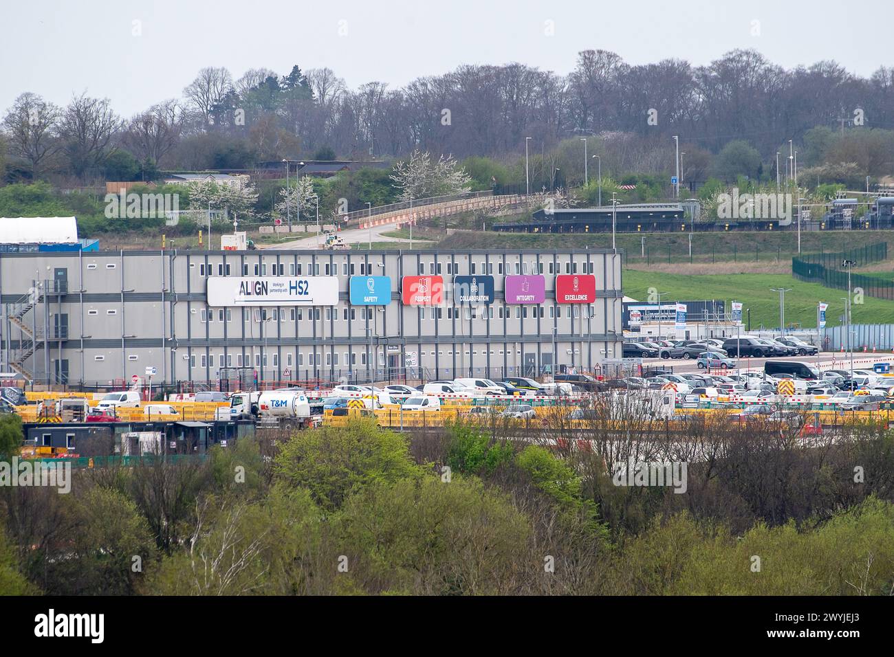 West Hyde, UK. 6th April, 2024. The HS2 High Speed Rail Chiltern Tunnel ...