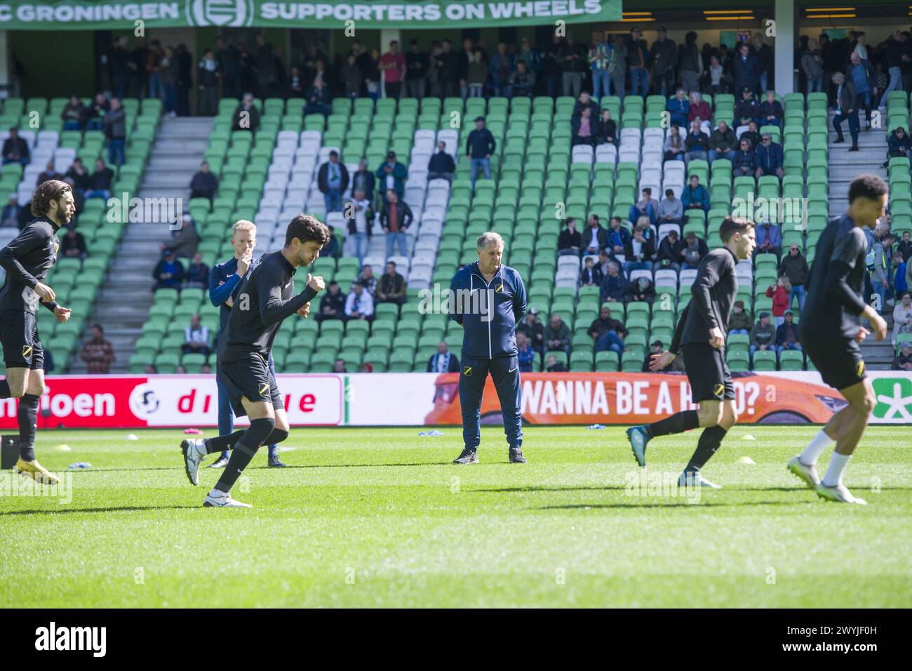 Groningen, Netherlands. 07th Apr, 2024. GRONINGEN, Stadium Euroborg, 07 ...