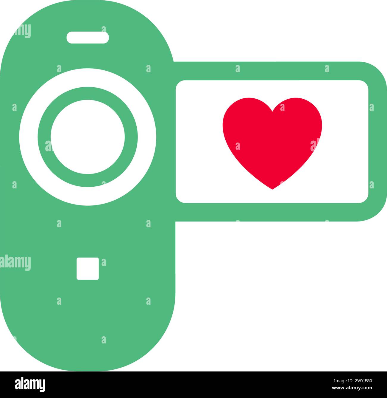 Wedding video camera illustration Cut Out Stock Images & Pictures - Alamy
