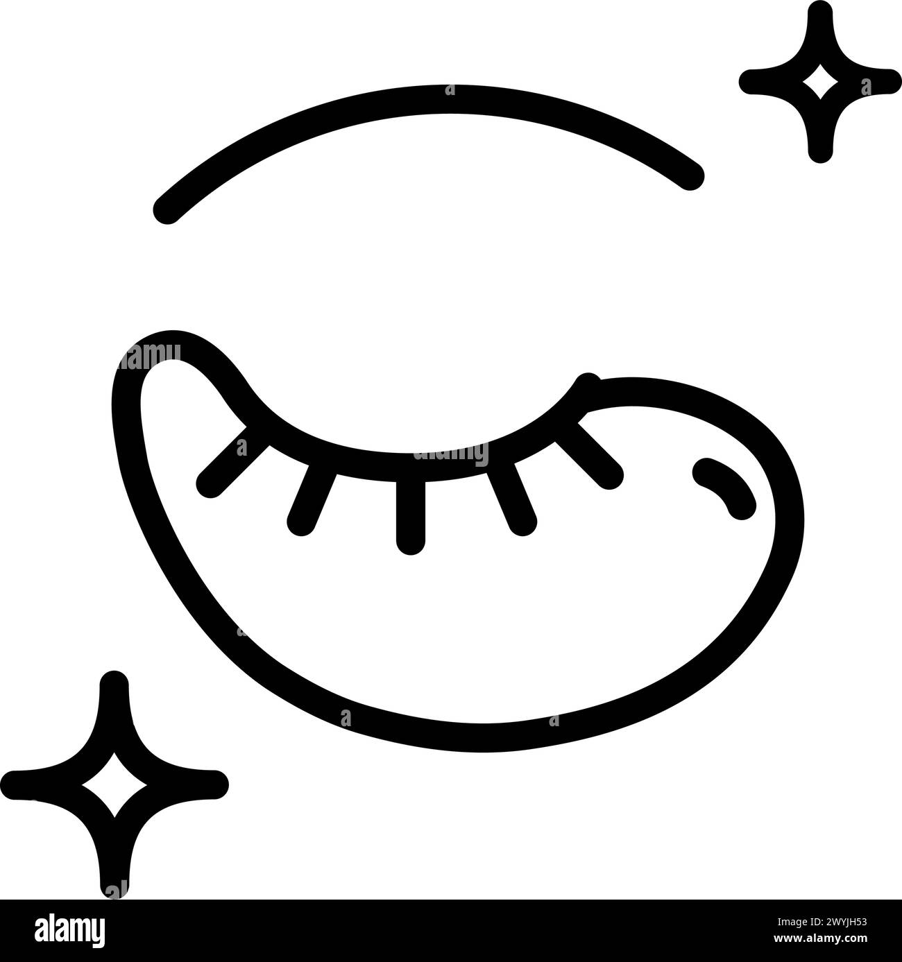 Gel Patch Line Icon. Collagen Eye Patches for Beauty and Skin Care ...