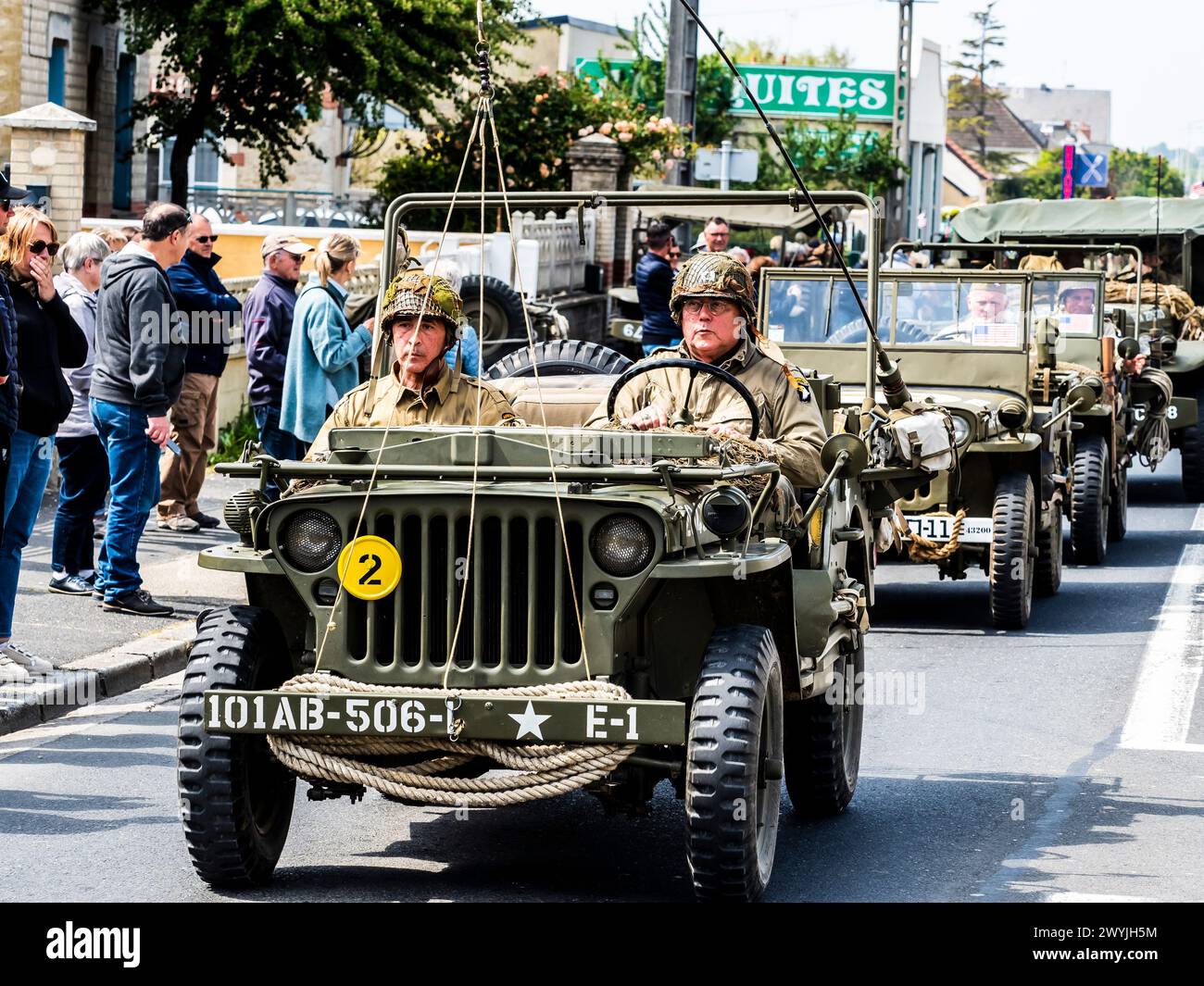 SAINTE MERE L'EGLISE, NORMANDY, FRANCE - JUNE 6 2023. Second world war ...
