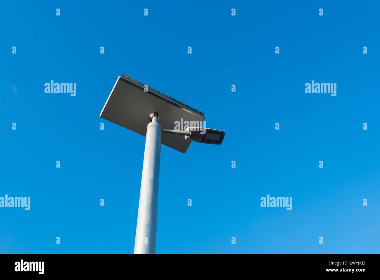 A solar powered LED street light and power pole in Far North Queensland ...