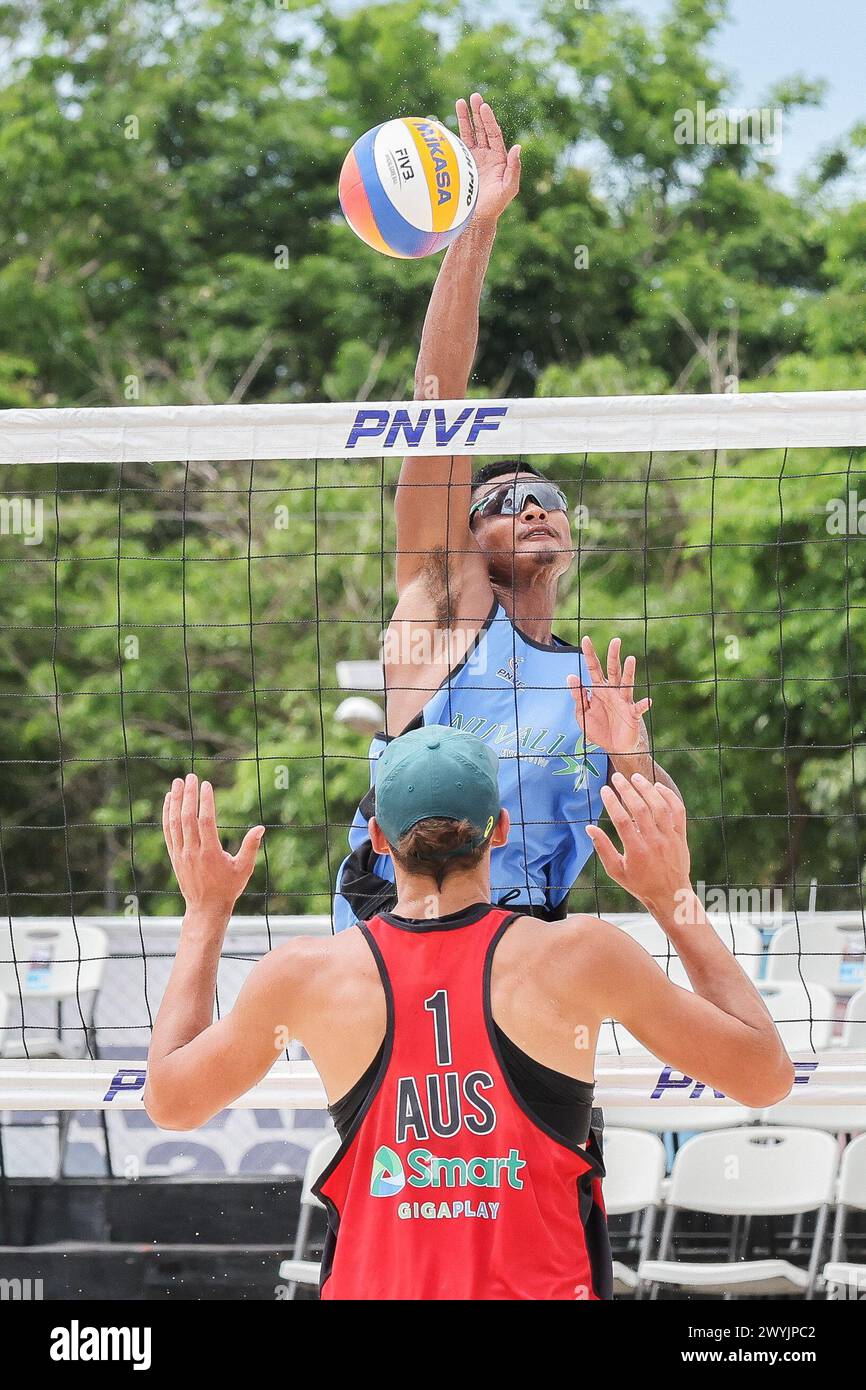 Laguna Province, Philippines. 7th Apr, 2024. Dunwinit Kaewsai (top ...