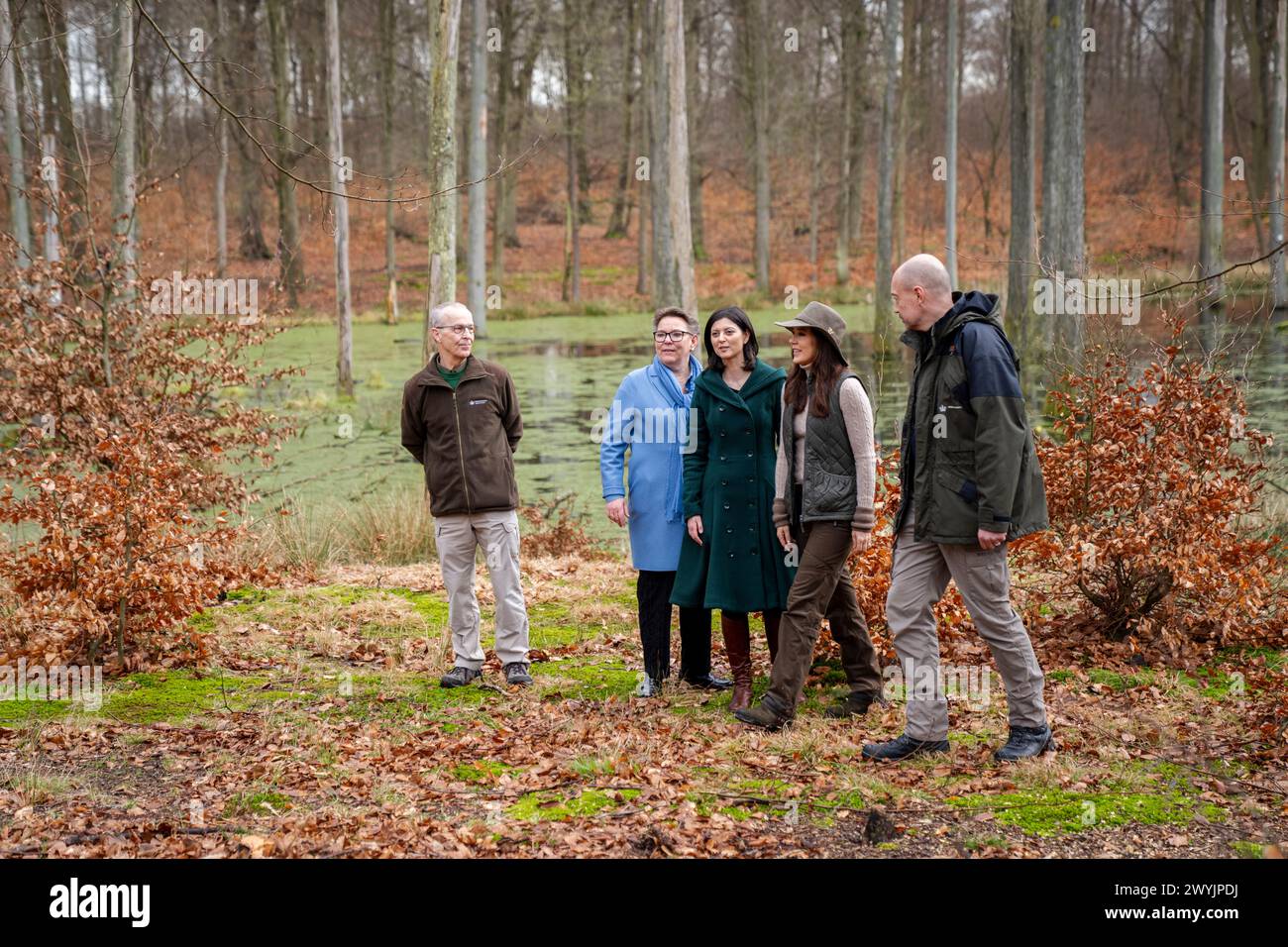 Forest Ranger Kim Soederlund, mayor of Rudersdal Municipality, Ann Sofie Orth, mayor of Lyngby ...