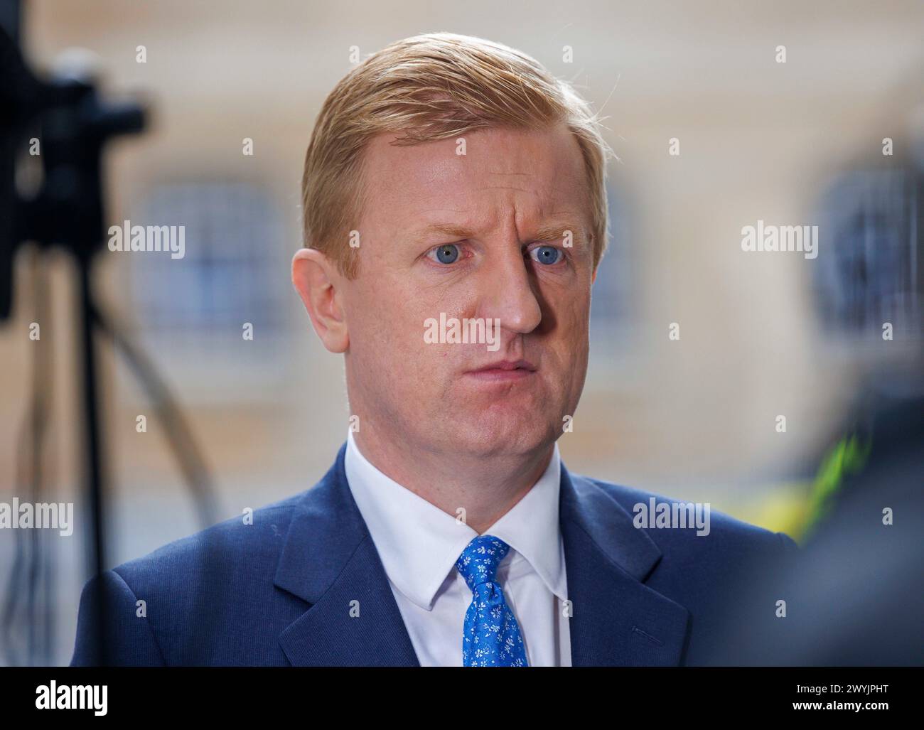 London, UK. 7th Apr, 2024. Oliver Dowden, Deputy Prime Minister, at the ...
