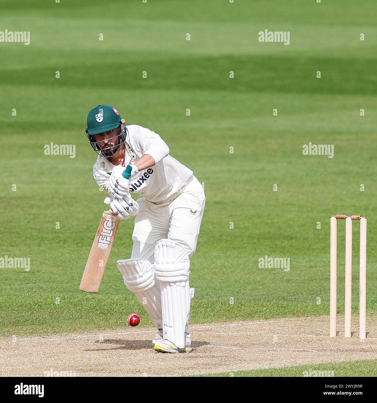 Birmingham, UK. 07th Apr, 2024. Worcestershire's Kashif Ali in action ...