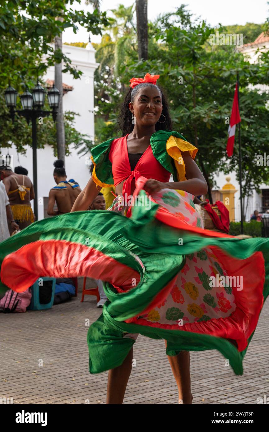 Colombia, Bolivar district, UNESCO World Heritage Site, historic ...