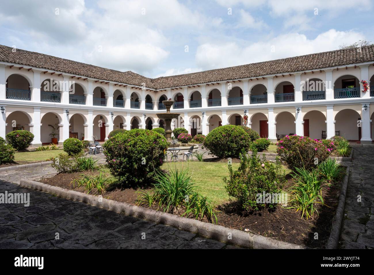 Colombia, Cauca district, historic quarter, Dann Monasterio hotel Stock ...