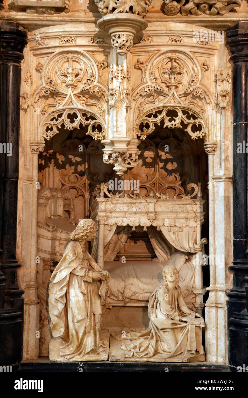 Altarpiece of the seven joys of the virgin mary hi-res stock ...