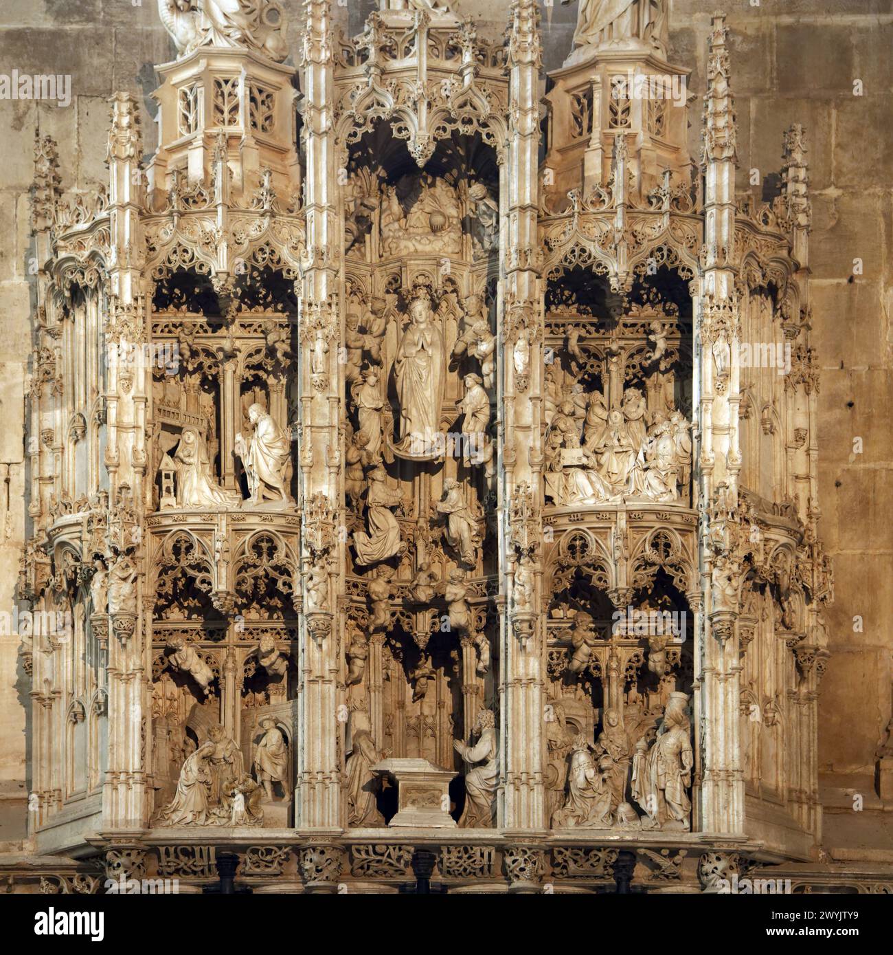 France, Ain, Bourg en Bresse, Royal Monastery of Brou restored in 2018 ...