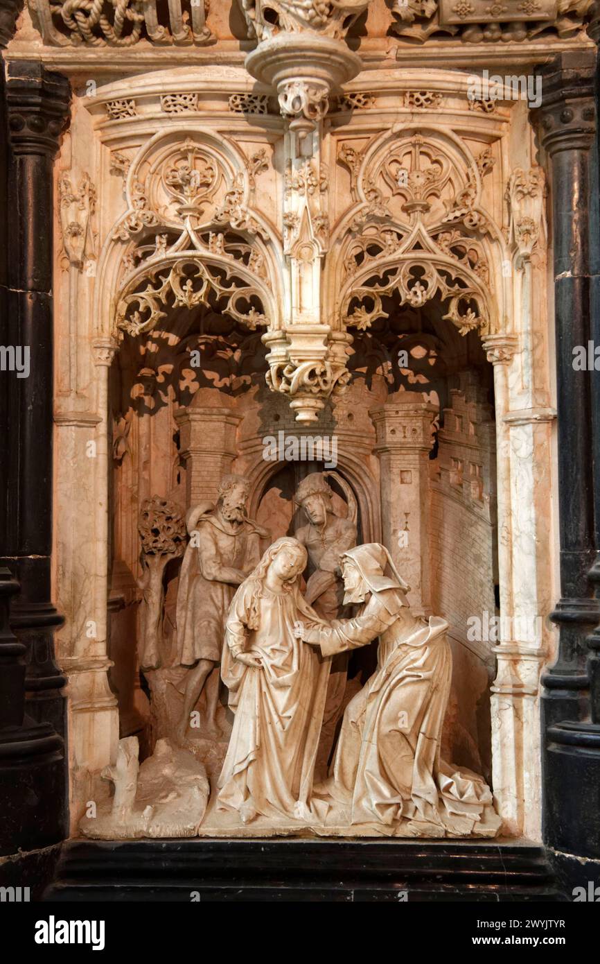 France, Ain, Bourg en Bresse, Royal Monastery of Brou restored in 2018 ...
