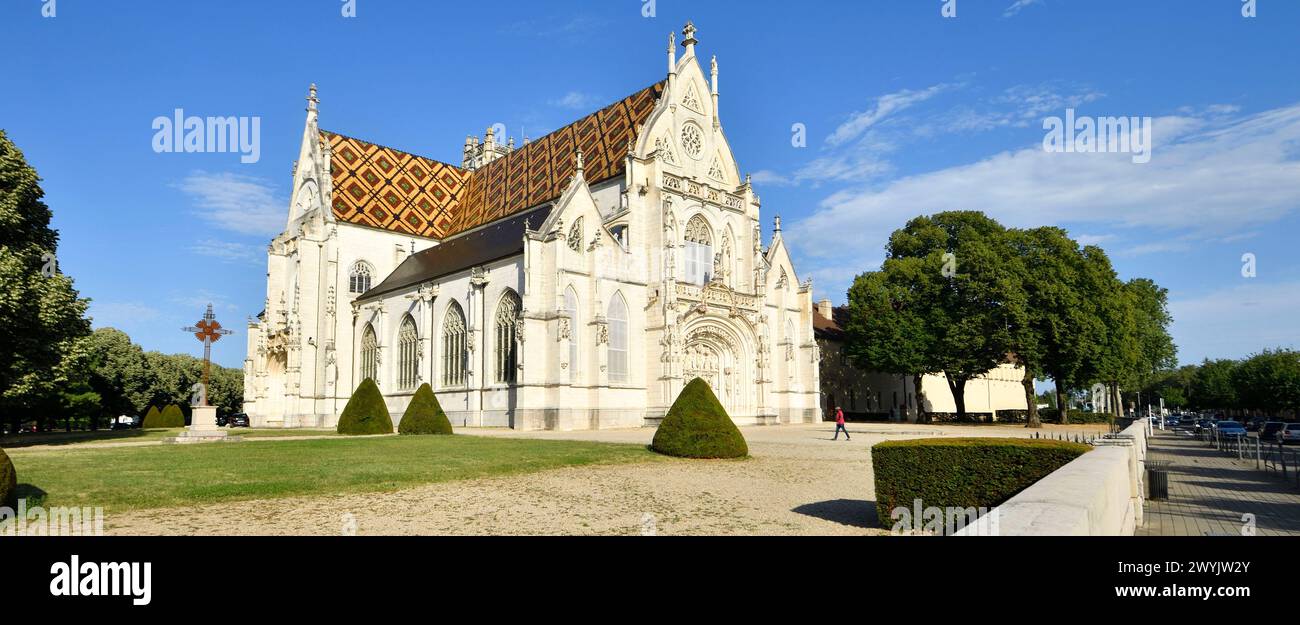 France, Ain, Bourg en Bresse, Royal Monastery of Brou restored in 2018 ...