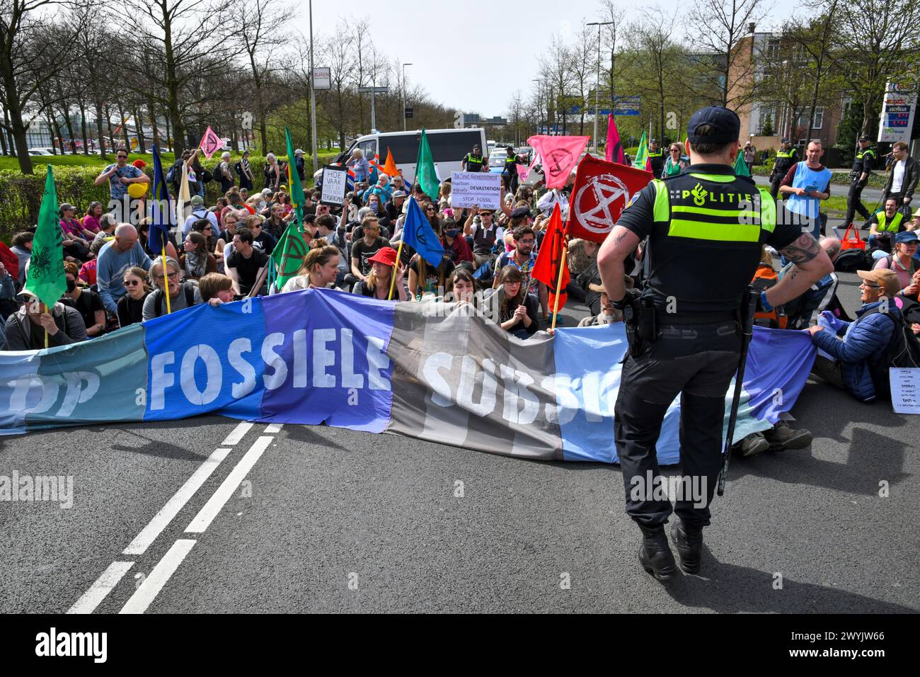 The Hague,The Netherlands,04-06-2024.Extinction Rebellion protest.The ...