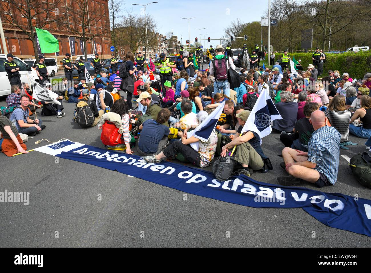 The Hague,The Netherlands,04-06-2024.Extinction Rebellion protest.The ...