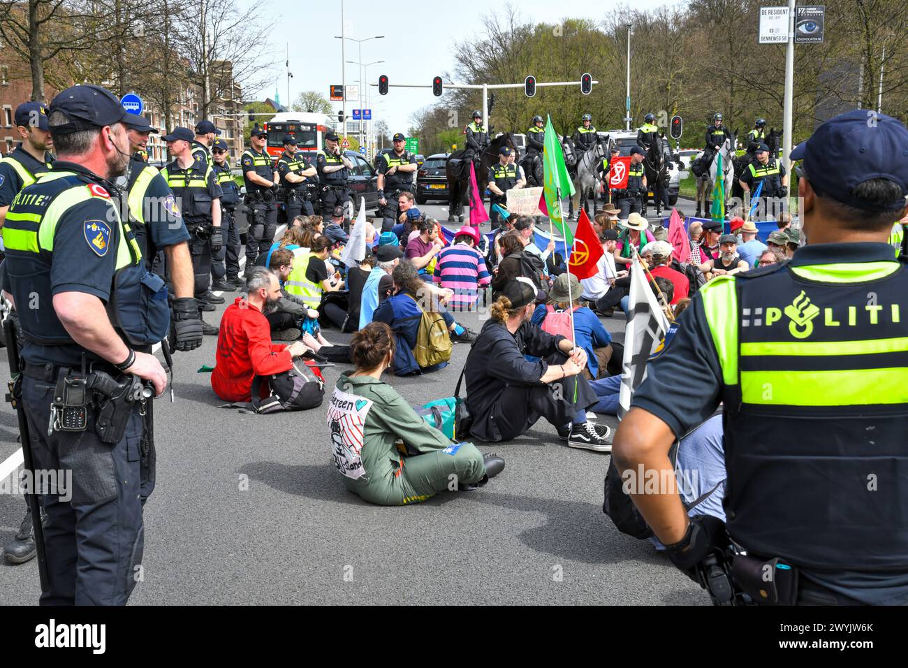 The Hague,The Netherlands,04-06-2024.Extinction Rebellion protest.The ...