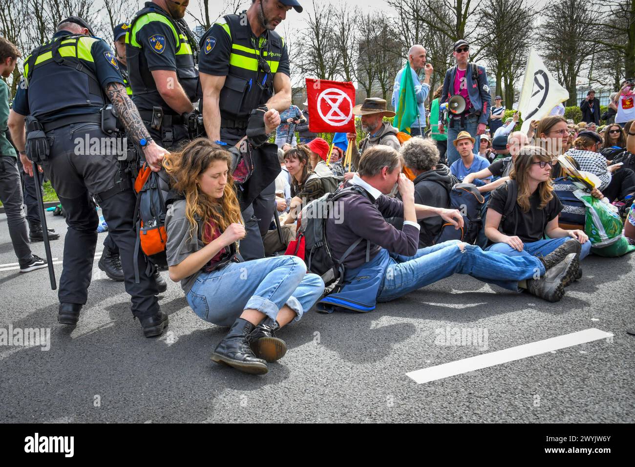 The Hague,The Netherlands,04-06-2024.Extinction Rebellion protest.The ...