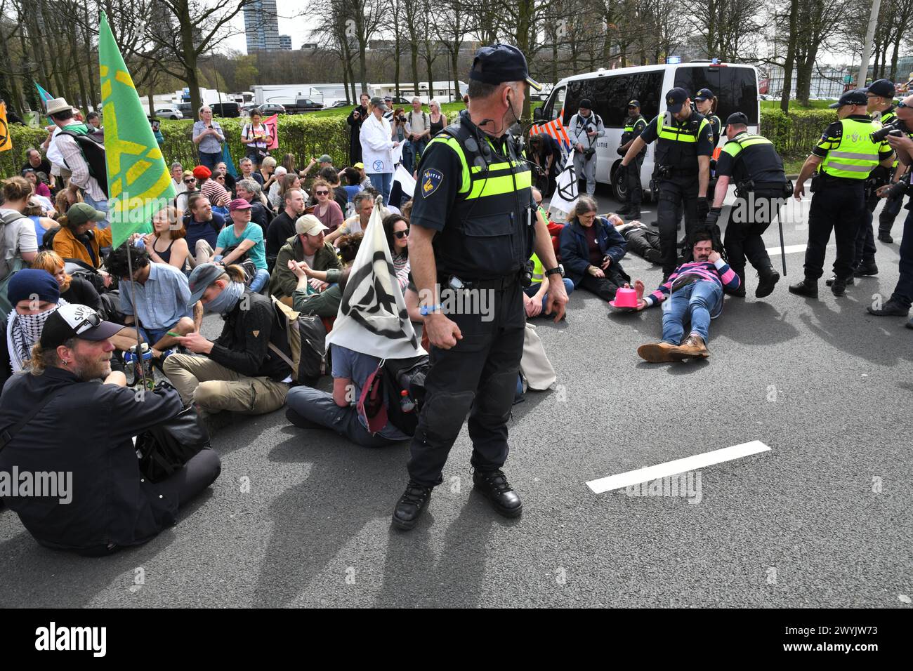 The Hague,The Netherlands,04-06-2024.Extinction Rebellion protest.The ...