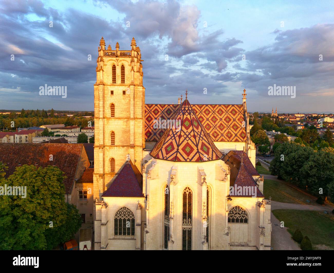 France, Ain, Bourg en Bresse, Royal Monastery of Brou restored in 2018 ...