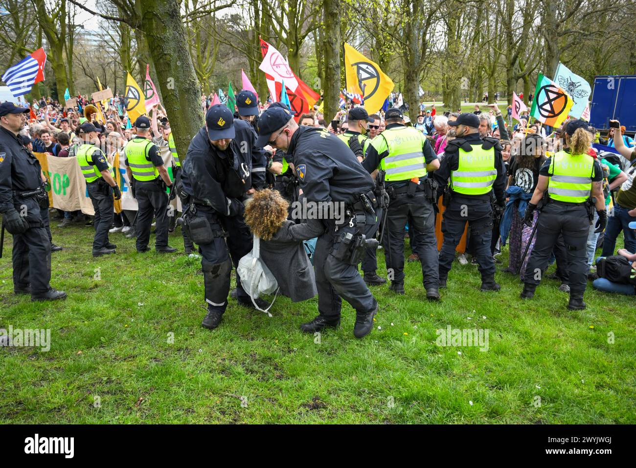 The Hague,The Netherlands,04-06-2024.Extinction Rebellion protest.The ...
