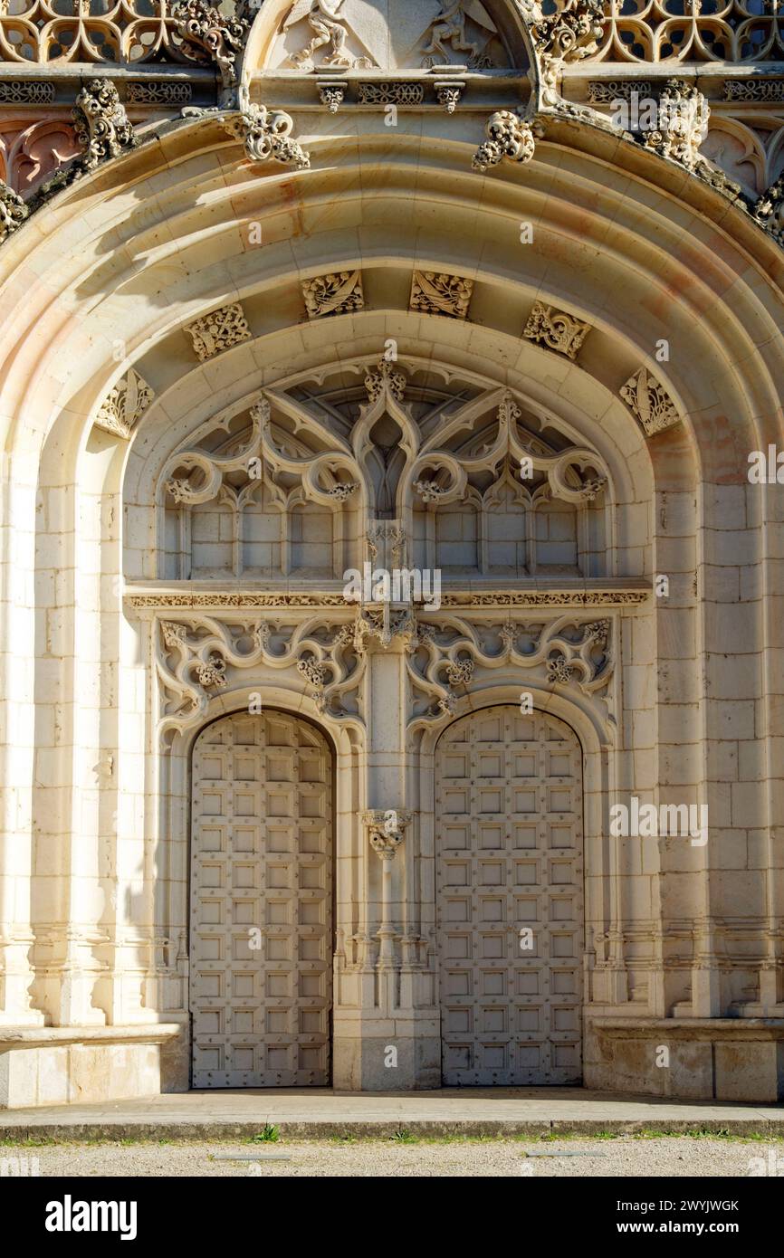 France, Ain, Bourg en Bresse, Royal Monastery of Brou restored in 2018 ...