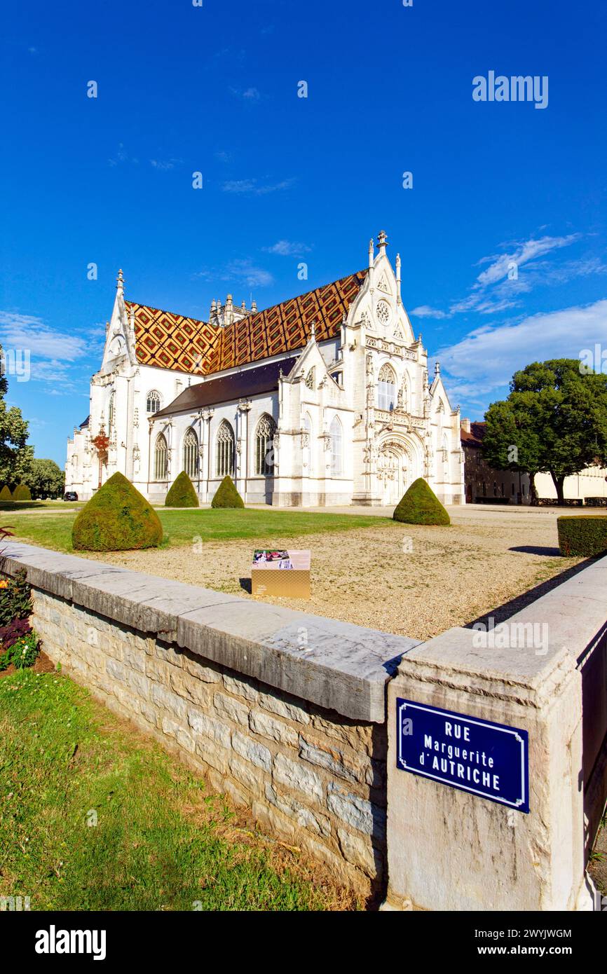 France, Ain, Bourg en Bresse, Royal Monastery of Brou restored in 2018 ...