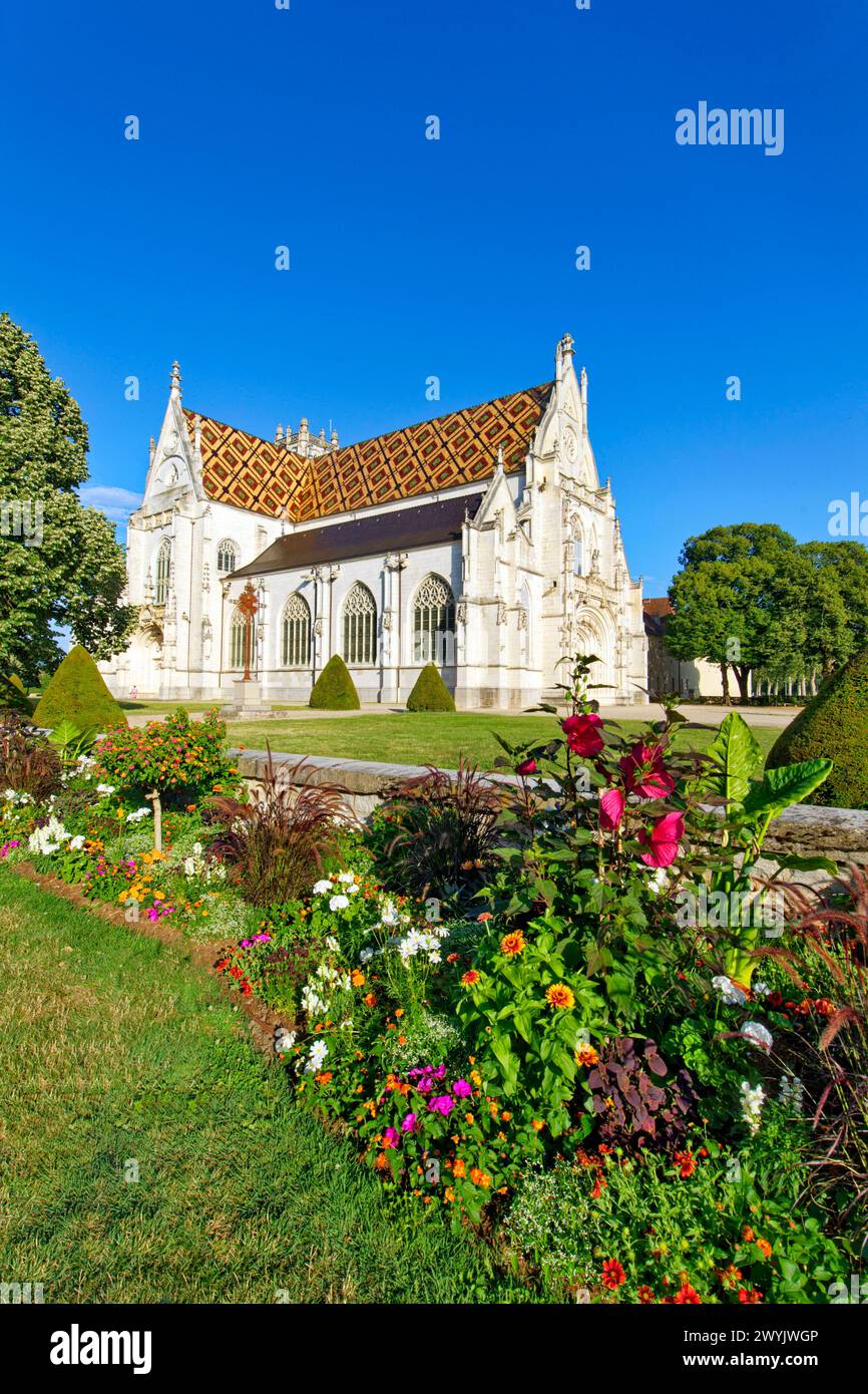 France, Ain, Bourg en Bresse, Royal Monastery of Brou restored in 2018 ...