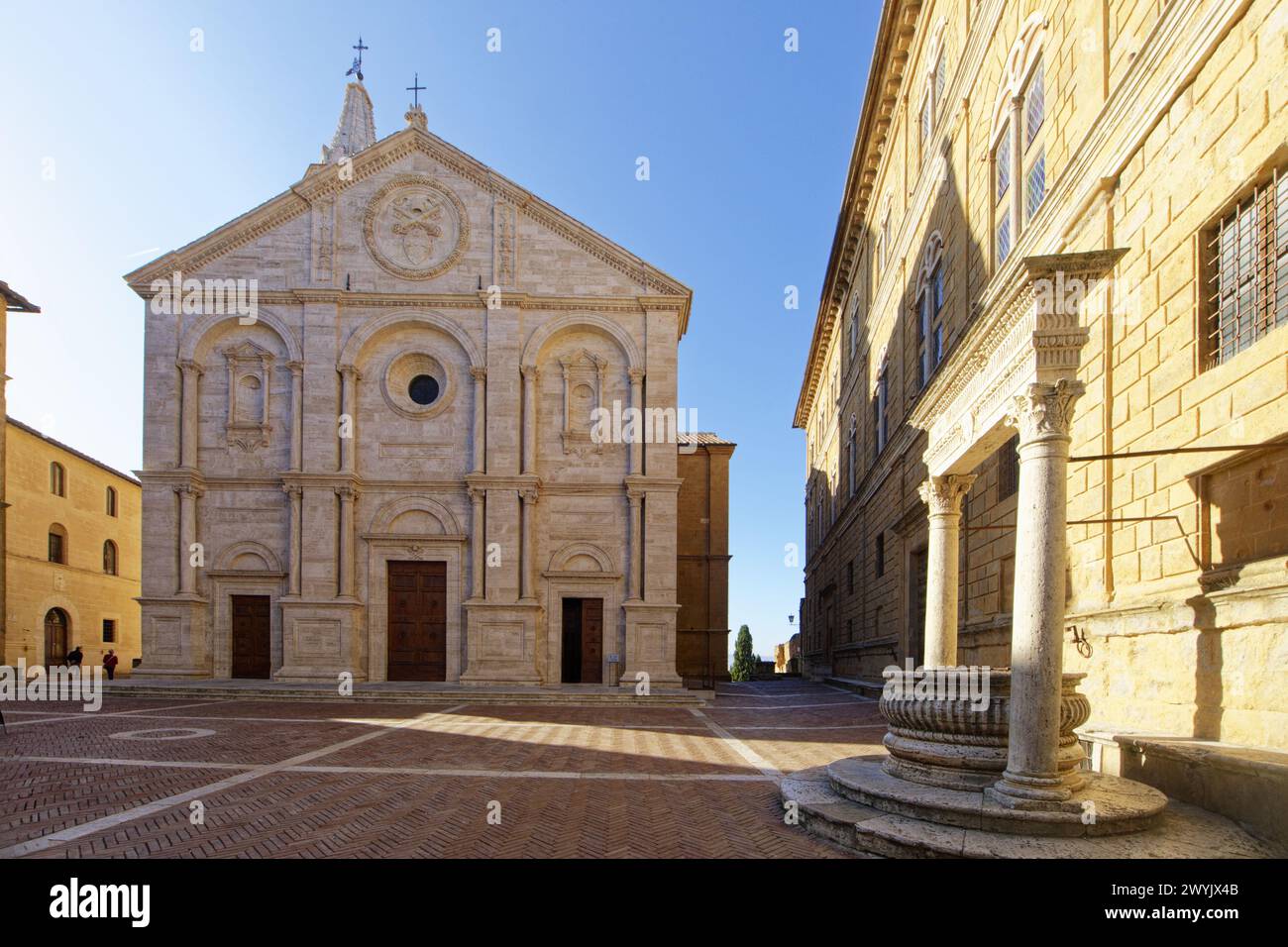 Italy, Tuscany, Val d'Orcia, listed as World Heritage by UNESCO, Pienza ...