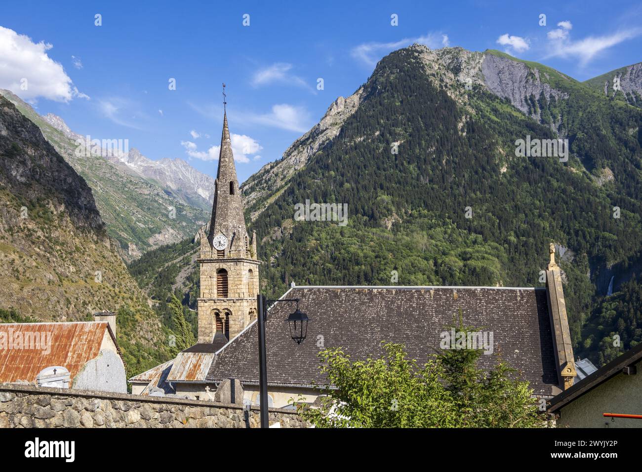 France, Isère, Ecrins National Park, Vénéon valley, Venosc in the ...