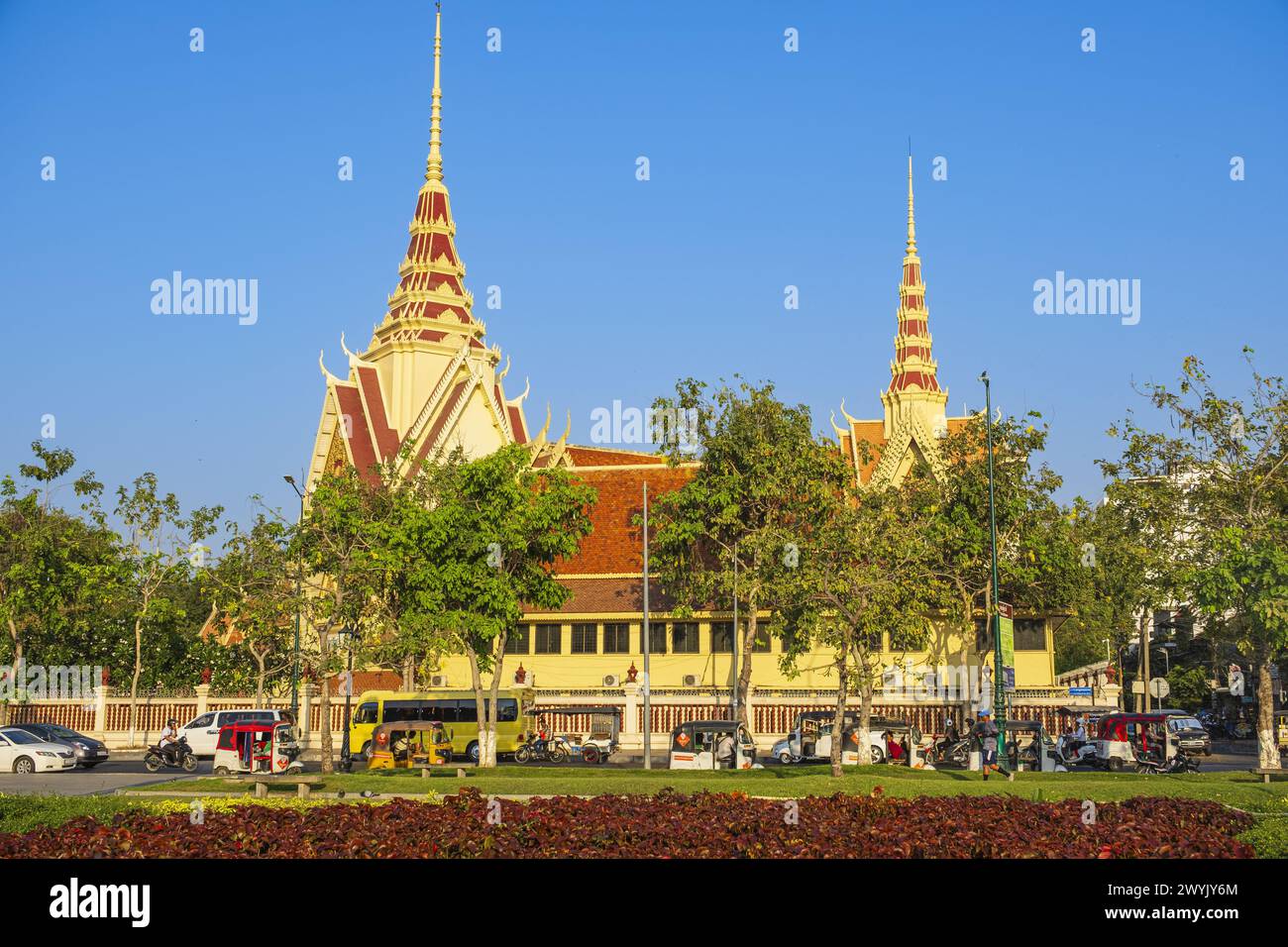 Cambodia, Phnom Penh, Doun Penh district, the Supreme Court Stock Photo ...