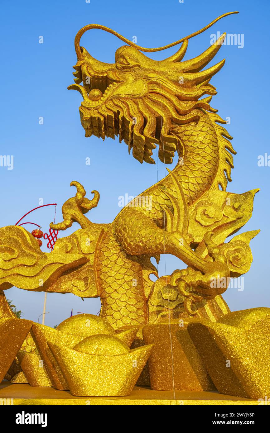 Cambodia, Phnom Penh, Chamkar Mon district, decoration for Chinese New ...