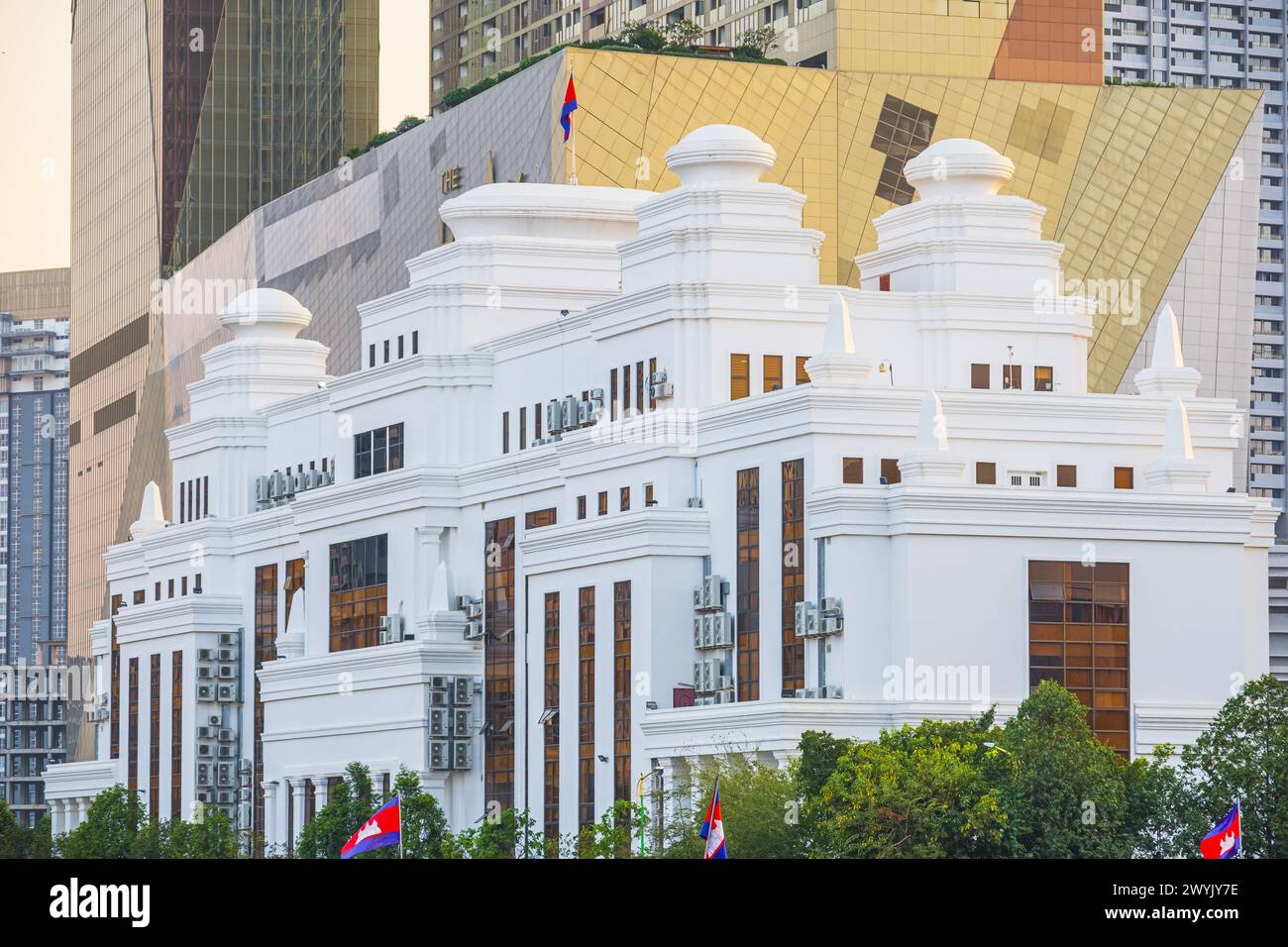Cambodia, Phnom Penh, Chamkar Mon district, building of the Ministry of ...