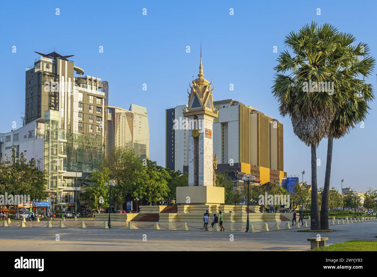 Cambodia, Phnom Penh, Wat Botum Park, Cambodia-Vietnam Friendship ...