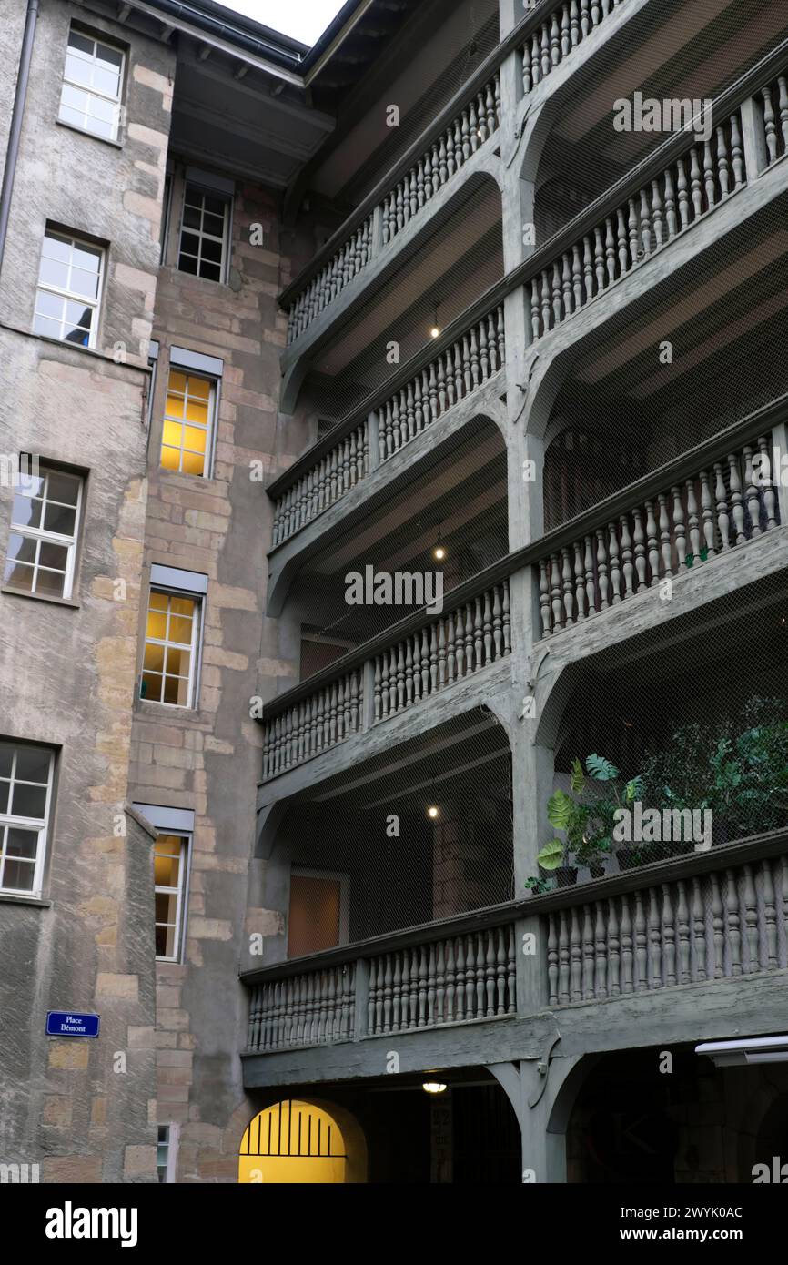 Switzerland, canton of Geneva, Geneva, Place Bemont, house, gallery ...