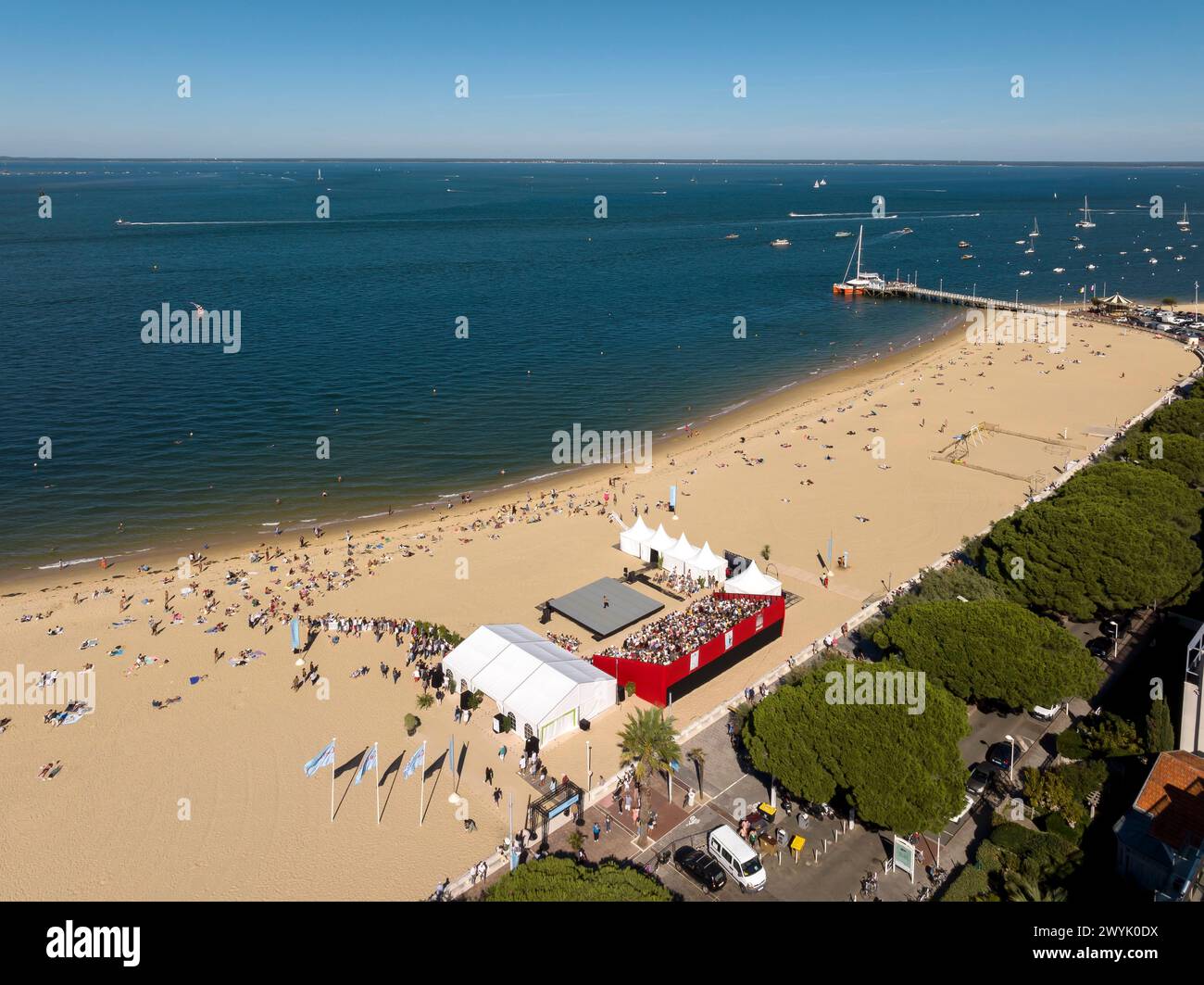 France, Gironde, Bassin d'Arcachon, the “theater of the sea”, a ...