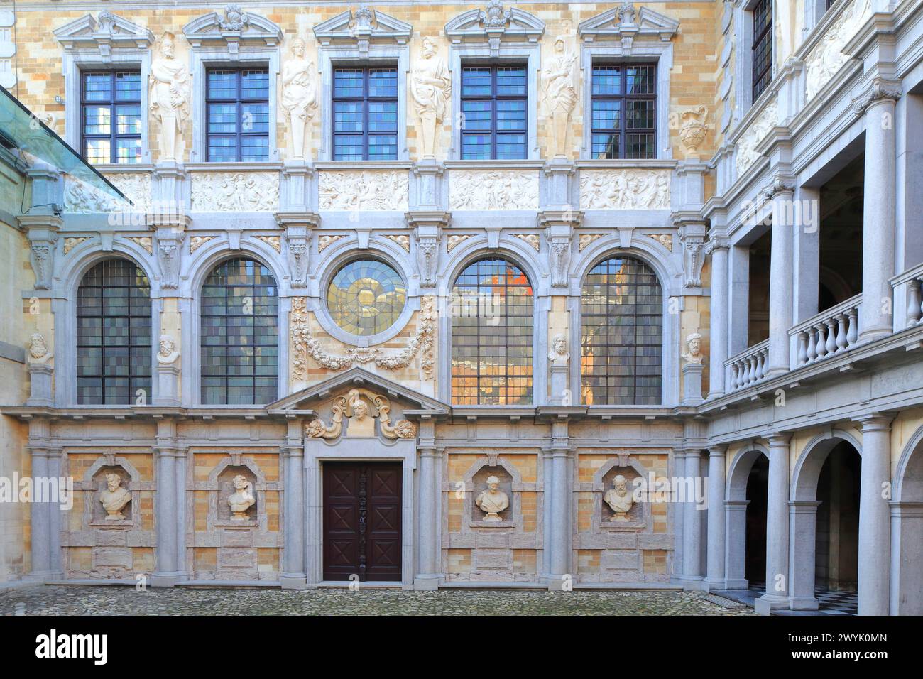 Belgium, Flanders, Antwerp, Rubens House (Rubenshuis), former 17th ...