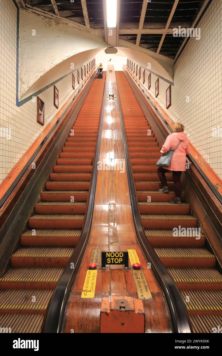 Wooden escalator hi-res stock photography and images - Alamy