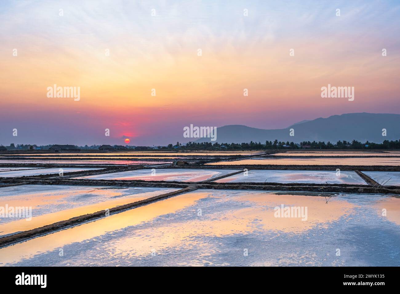 Cambodia, Kampot province, Kampot, salt marshes Stock Photo - Alamy