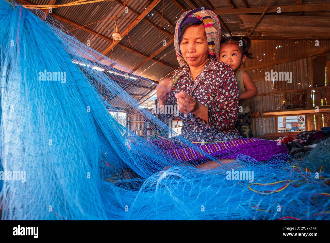 Cambodia, Kampot province, Kampot, Traeuy Kaoh or Fish Island, Doun ...