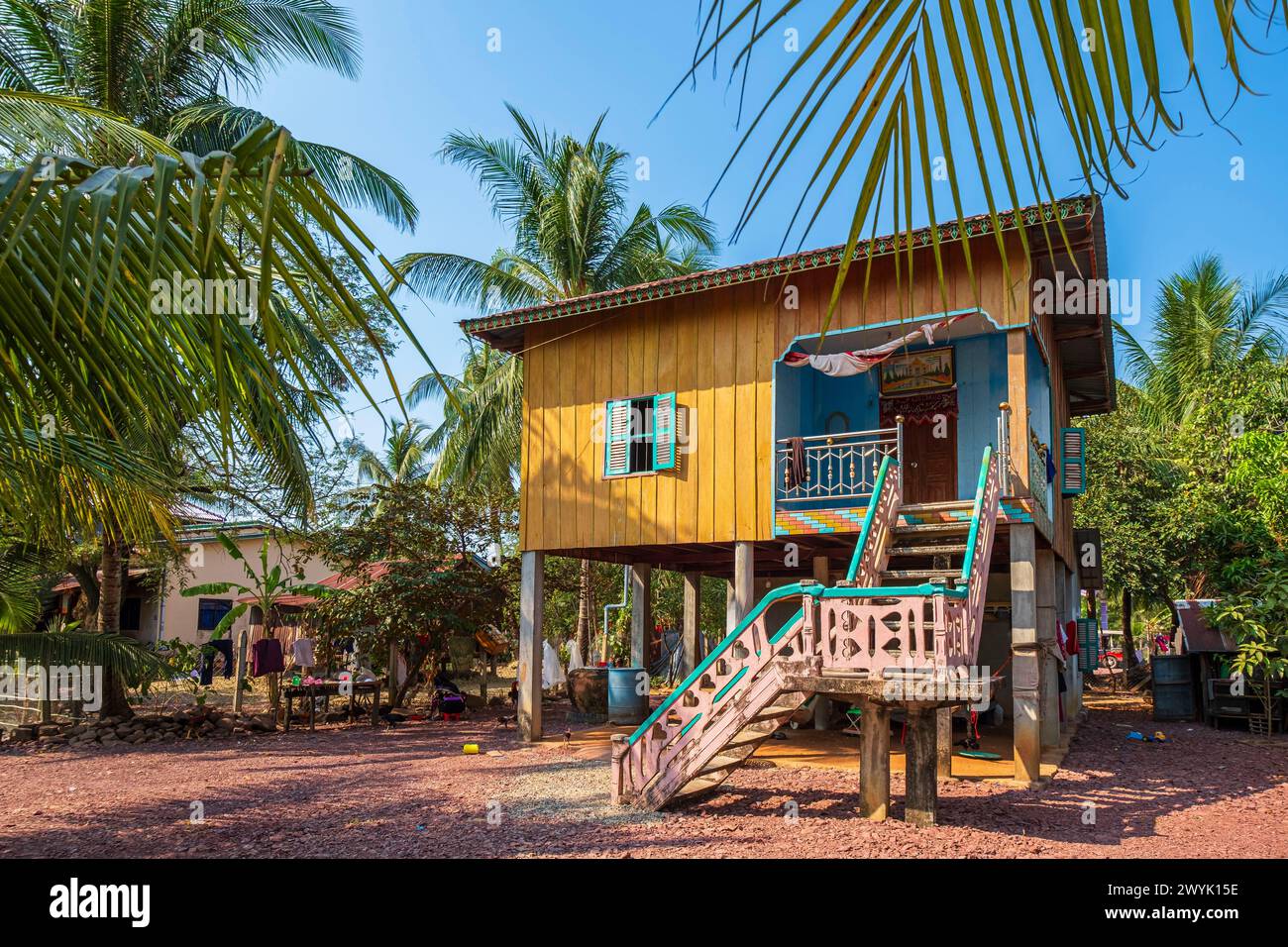 Cambodia, Kampot province, Kampot, Traeuy Kaoh or Fish Island, Doun ...