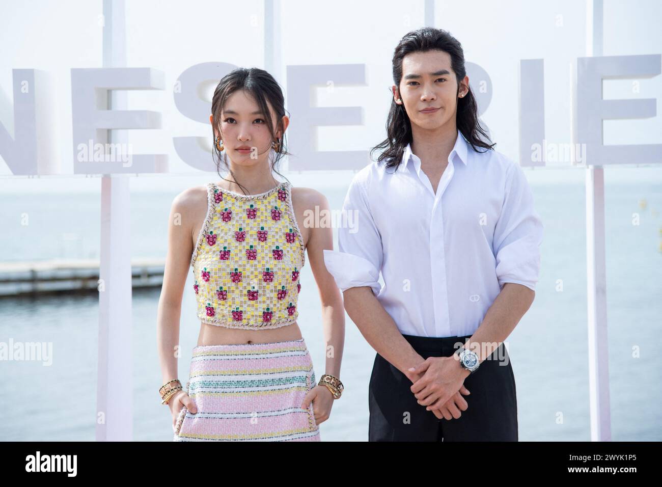 Zhou Yiran and Yosh Yu attending the To The Wonder Photocall as part of the 7th CannesSeries ...