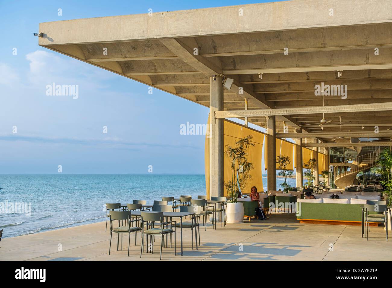 Cambodia, Kep province, Kep searesort, The Wave-Kep West restaurant ...