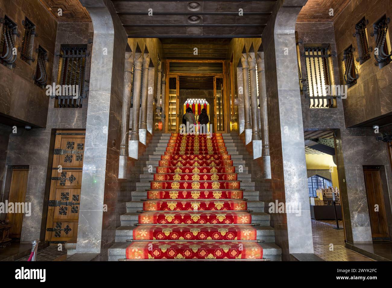 Spain, Catalonia, Barcelona, the Güell Palace (Palau Güell) built ...