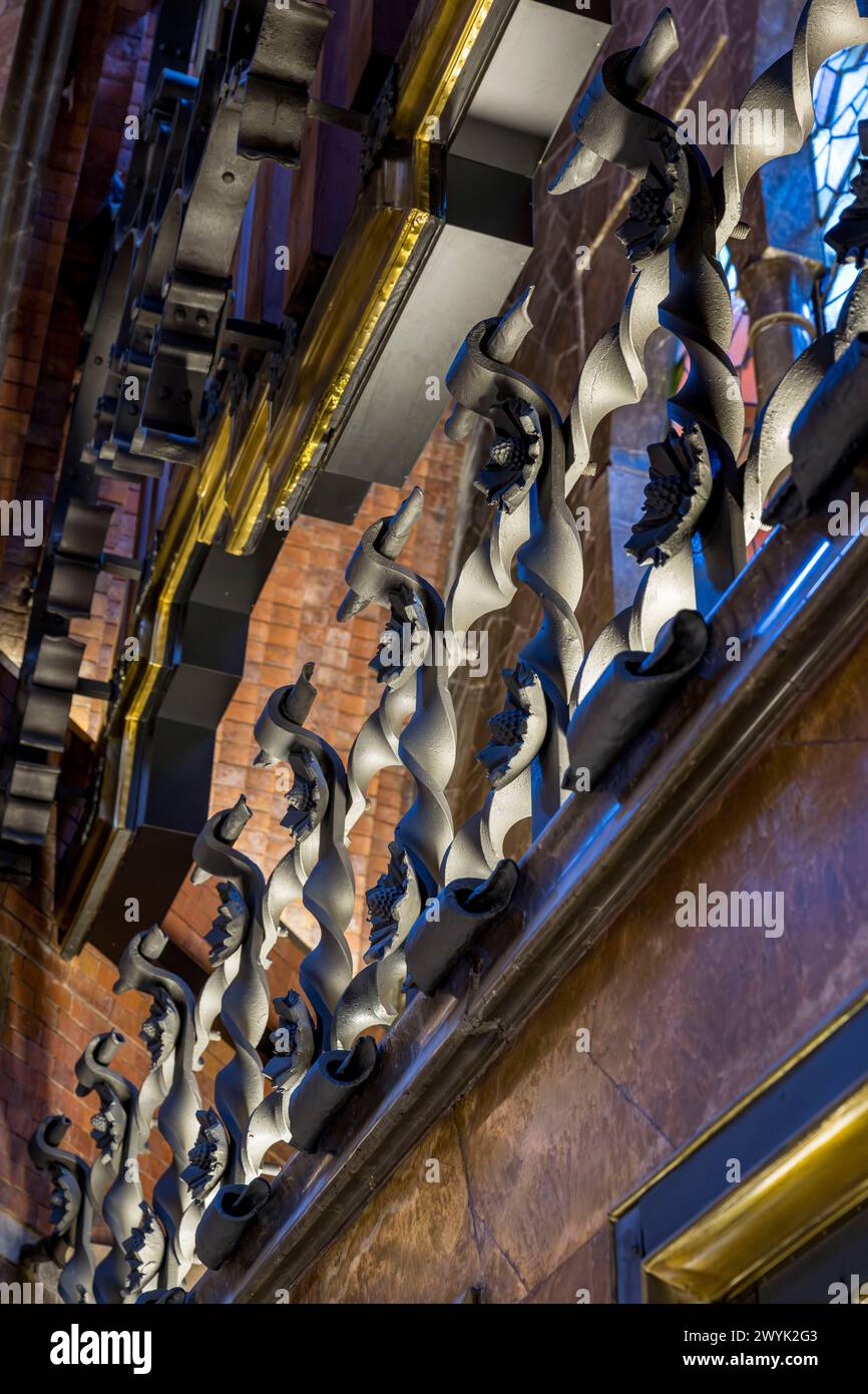 Spain, Catalonia, Barcelona, the Güell Palace (Palau Güell) built ...