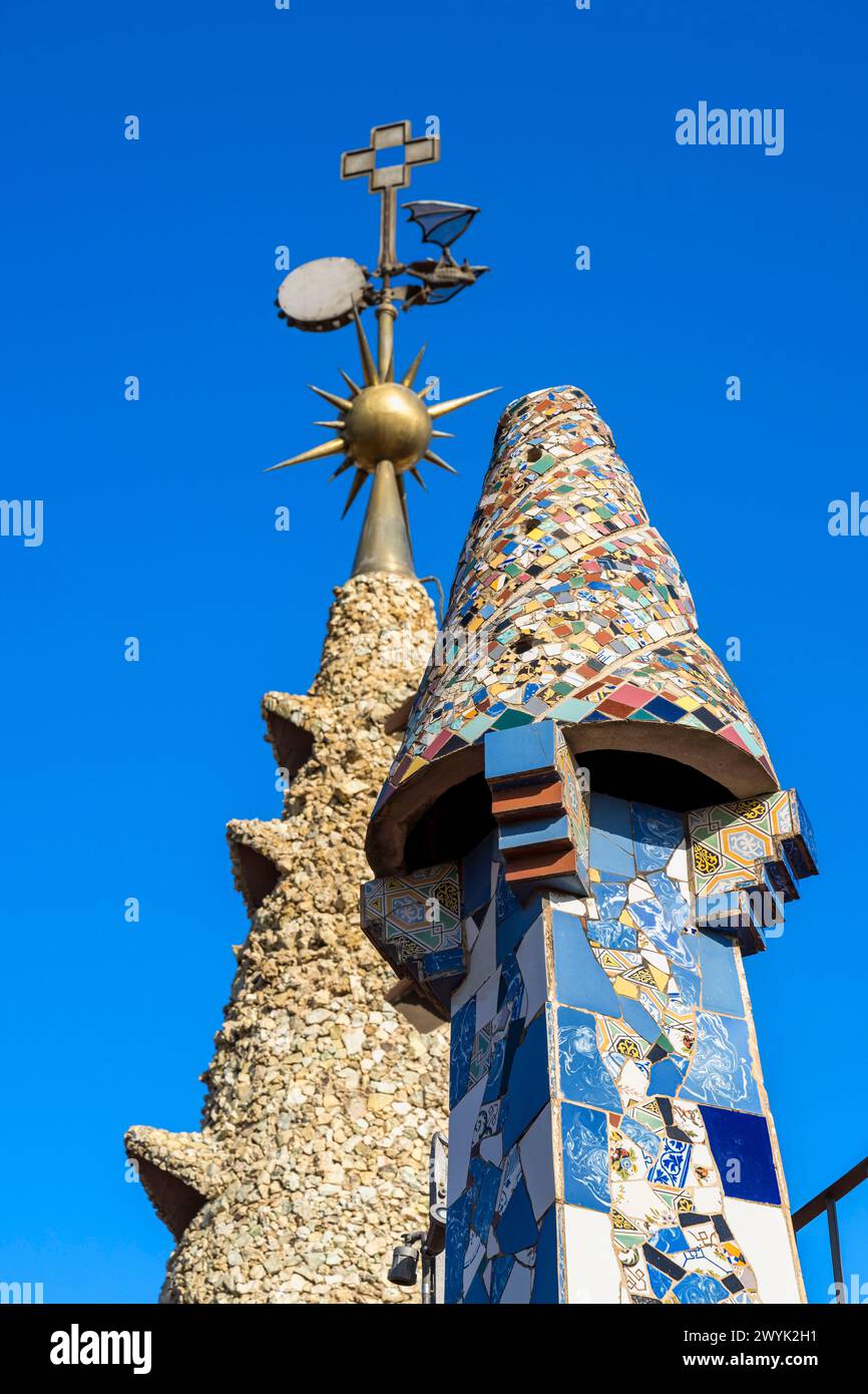 Spain, Catalonia, Barcelona, the Güell Palace (Palau Güell) built ...