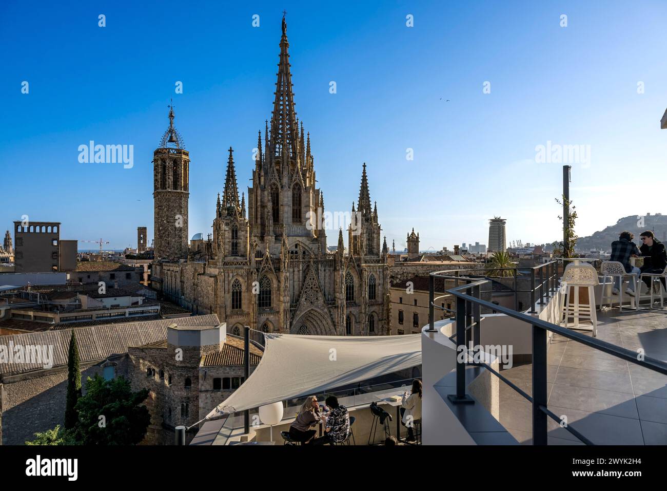 Spain, Catalonia, Barcelona, Barrio Gotico district, Metropolitan ...